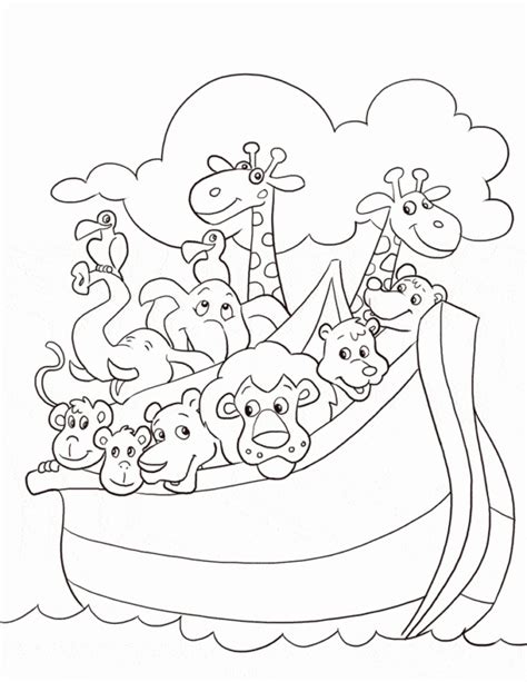 35 desenhos da Arca de Noé para colorir e imprimir GRÁTIS