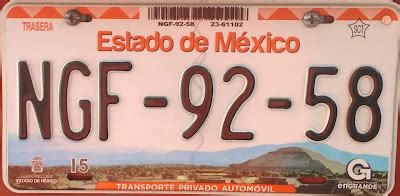 Placas de Autos de México y otras COS 999 AS