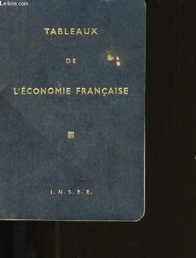 TABLEAUX DE L ECONOMIE FRANCAISE Libro