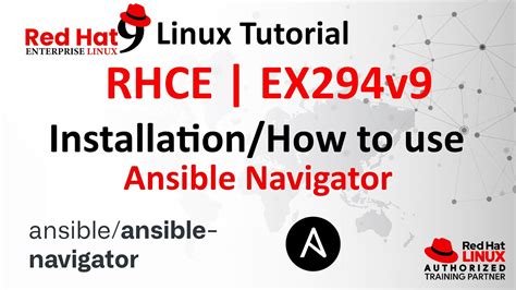 Ansible Navigator Installation Ex294v9 Ansible At Rhel 9 YouTube
