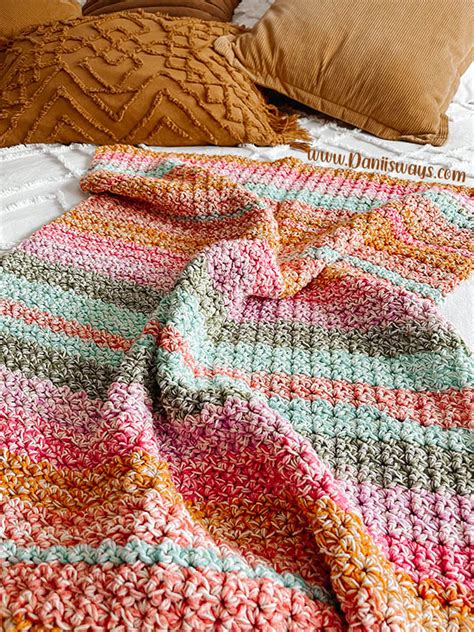 Manta Fácil a Crochet Mantita Allegra Danii s Ways