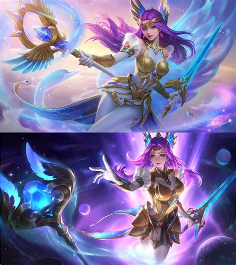 Odette S Revamped Zodiac Skin Splash Art Comparison R Mobilelegendsgame