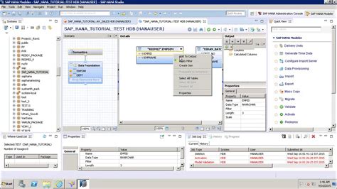 Sap Hana Bi Development Using Attribute Views Youtube