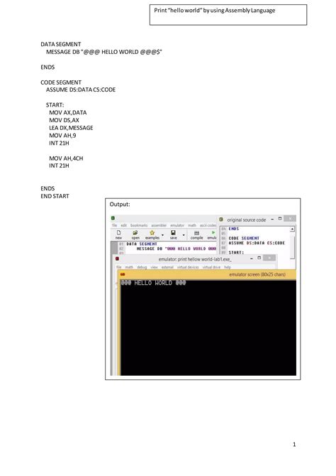 microprocessor and micro controller lab assembly programming pdf