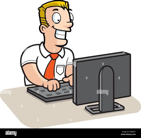 Cartoon Computer Hi Res Stock Photography And Images Alamy