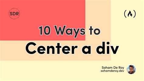 How To Center A Div With CSS 10 Different Ways