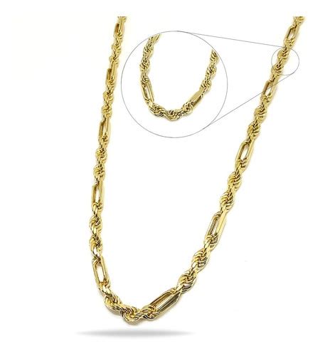 Cadena Torzal Figaro Oro Italiano K Largo Cm Grosor Mm Meses Sin