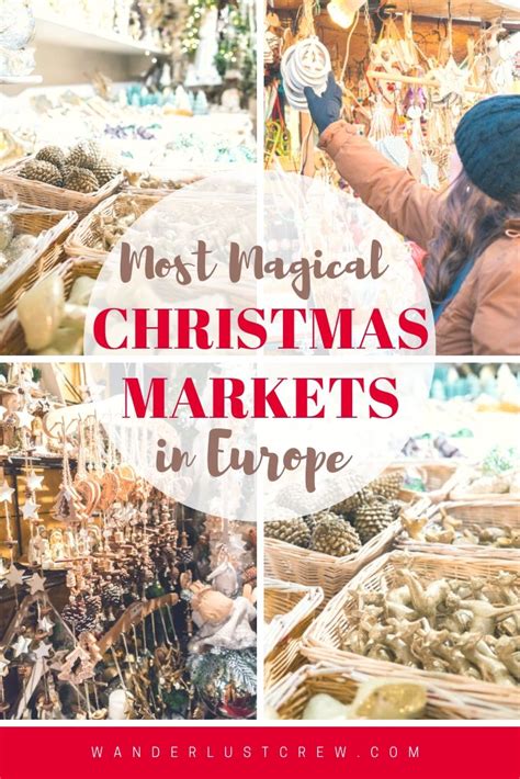 Christmas Markets In Europe With Text Overlay