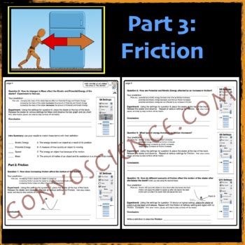 PhET Forces And Motion Basics Activity Guide By James Gonyo TPT