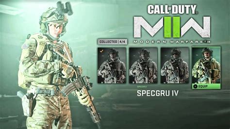 Every Specgru Operator Skin Modern Warfare Beta Youtube