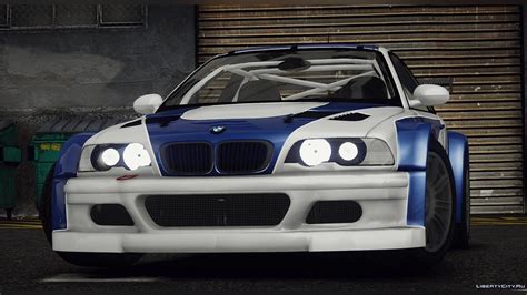 Скачать BMW M3 GTR E46 из NFS Most Wanted для GTA 5