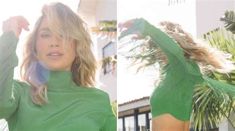 Fl Via Alessandra Deixa A Calcinha Aparecer Ao Posar Em Sua Mans O