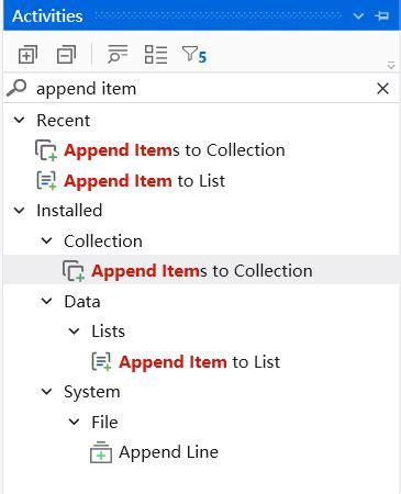 Can not find Add to Collection activity after update in Oct 中文