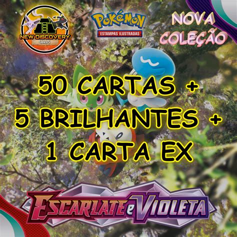 Coleção Pokémon 50 cartas originais 5 brilhantes Carta Ultra