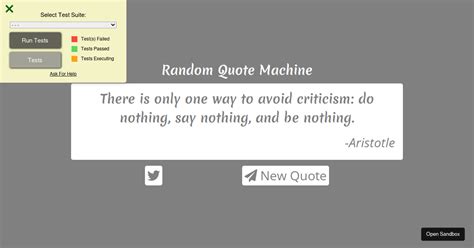 Fcc Random Quote Machine Codesandbox