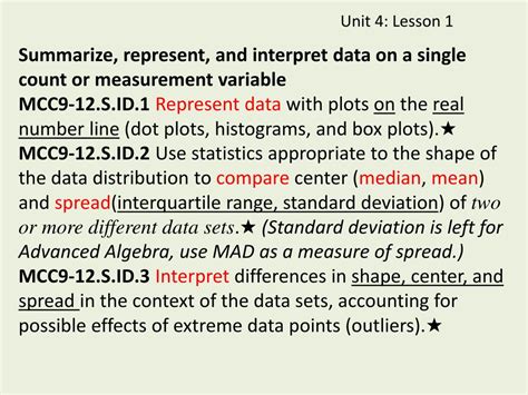 ppt unit 4 describing data powerpoint presentation free download id 3111699