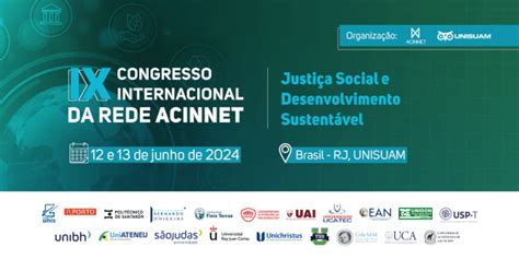 IX Congresso Internacional Da Rede ACINNET 13 06 Em Rio De Janeiro