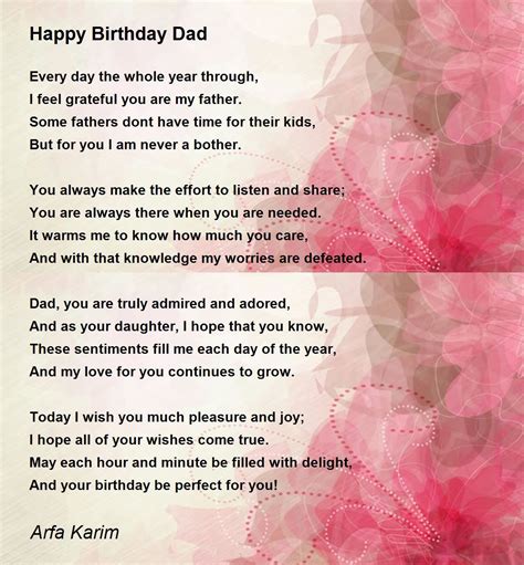 Happy Birthday Poem For Dad In Heaven Infoupdate Org