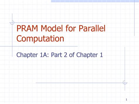 pram model for parallel computation ppt download