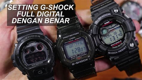 Cara Setting Waktu Dan Tanggal Jam Casio G Shock Full Digital Dengan