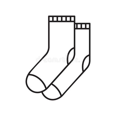 Free Black And White Sock Clipart