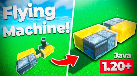 How To Make A FLYING MACHINE In Minecraft 1 20 Build Java YouTube