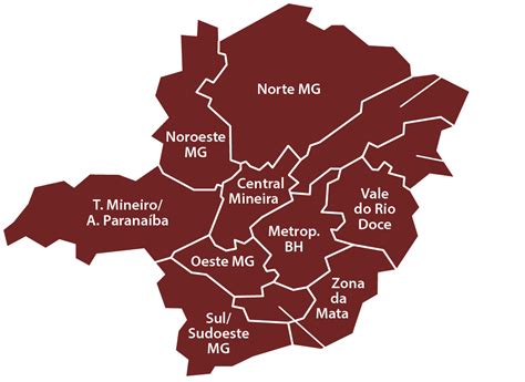 Estado De Minas Gerais Mapa Do Ensino Superior