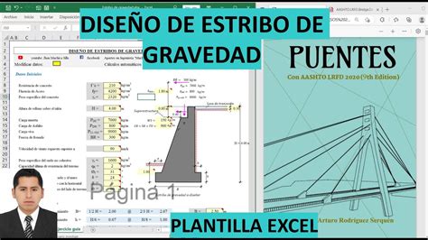 Diseno De Estribo En Voladizo Para Puentes Con Aashto Lrfd Plantilla