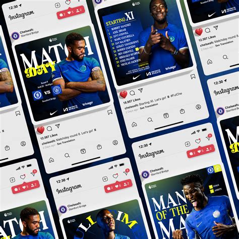 Chelsea FC Social Media Rebrand Behance