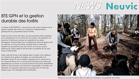 Les étudiants du BTS GPN de Neuvic sont venus visiter et inventorier