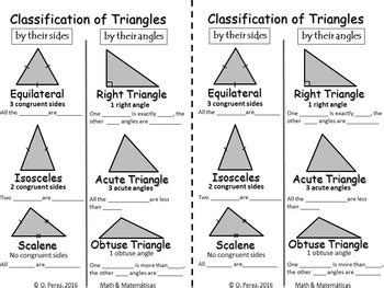 Classifying Triangles By Angles And Sides