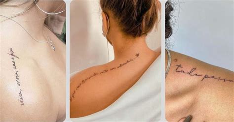 21 Tatuagens De Frases No Ombro Feminino O Guia Completo Para Inspirar