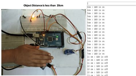 controlling servo motor using arduino and ultrasonic sensors