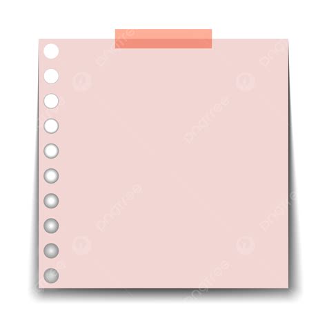 Sheet Of Sticky Note With Transparent Realistic Shadow Effect Memo