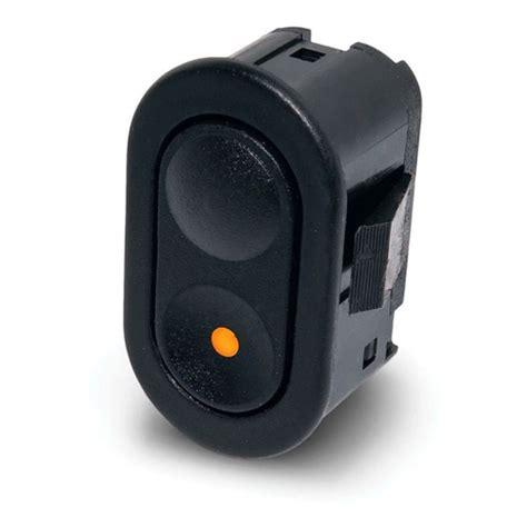 Botão Vidro Elétrico GM Corsa Novo Prisma Celta Simples 6 Pinos AMBAR