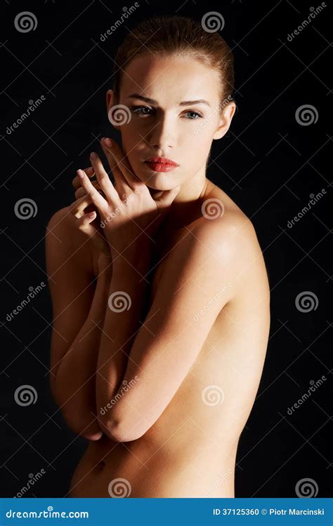 Femme Caucasienne Sensuelle De Torse Nu Photo Stock Image Du Fermer