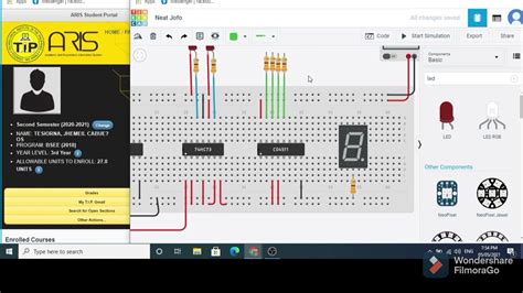 2 bit jk flipflop using 7 segment display youtube