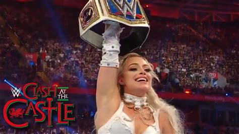 WWE Clash at the Castle 2022 Liv Morgan Beats Shayna Baszer en español