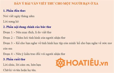 Siêu hay Viết một bức thư cho một người bạn ở xa lớp 3 4 HoaTieu vn