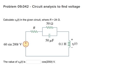 solved calculate v o t in the given circuit where r 24