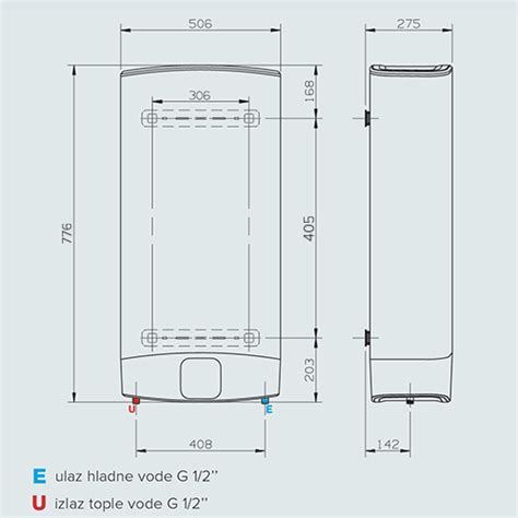 ARISTON BOJLER VELIS EVO 50 L INOX Malho Sanitarije I Oprema Za