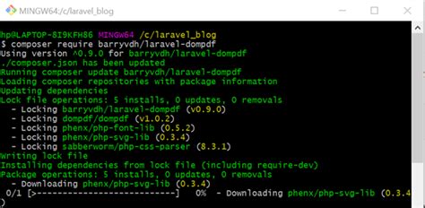 how can generate pdf in laravel 8 using dompdf