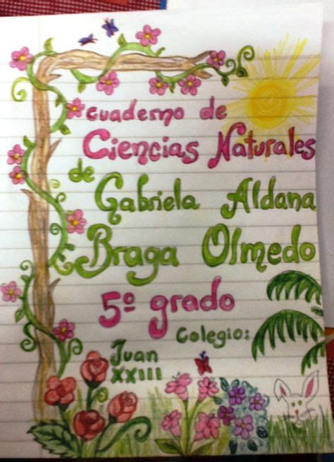 10 ideas de Carátulas para cuadernos en 2021 carátulas para cuadernos