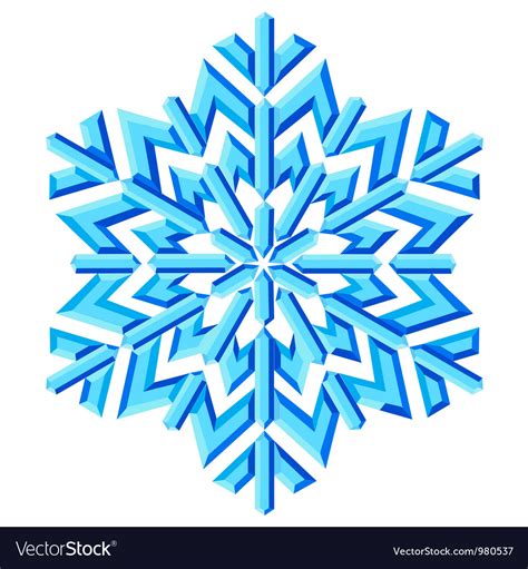 Decorative Abstract Snowflake Royalty Free Vector Image