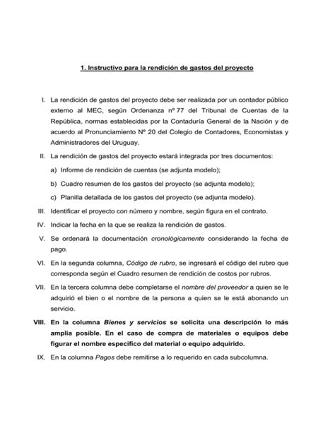 Modelo Informe Rendici N De Cuentas IRC