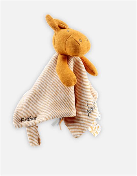 Doudou Paco En Coton Bio Ocre Noukie S