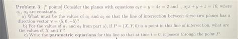 solved problem 2 points consider the planes with