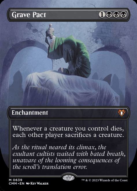 EX FOIL フルアート 墓穴までの契約 Grave Pact英語CMM