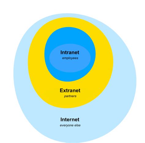Explain The Difference And Function Between Internet Intranet And Extranet