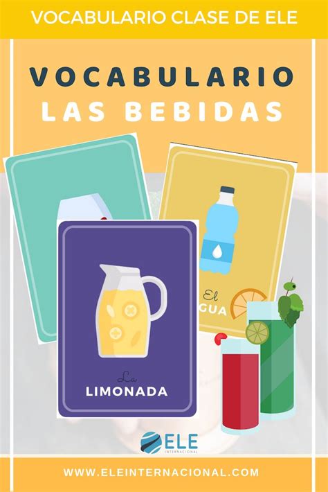 Las bebidas Vocabulario para clase de español Tarjetas para imprimir